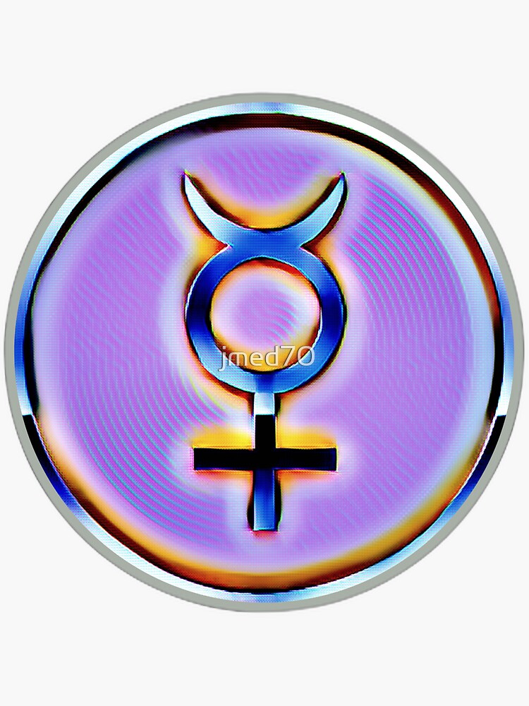 Planet Symbols Astrology Sticker For Sale By Jmed70 Redbubble