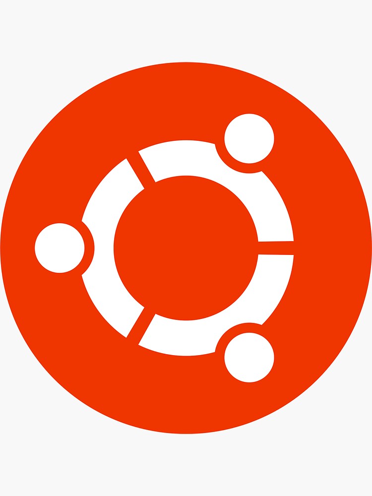 "Ubuntu logo" Sticker for Sale by Quenut | Redbubble