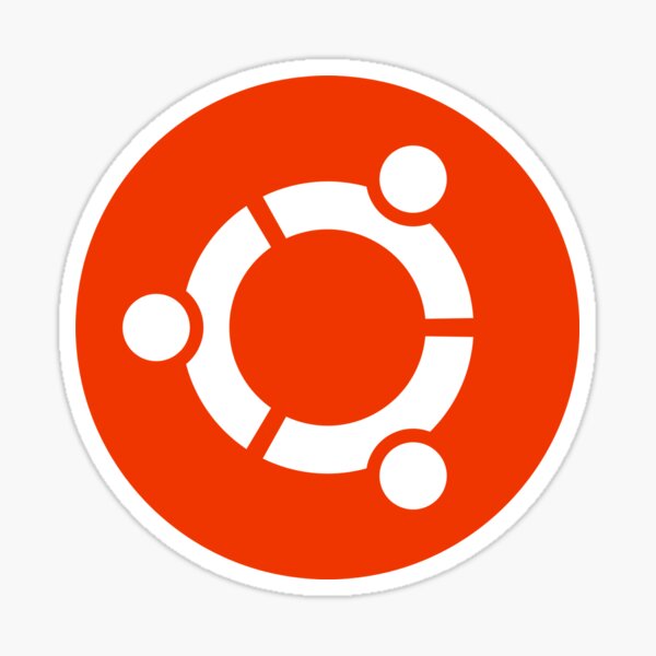"Ubuntu logo" Sticker for Sale by Quenut | Redbubble