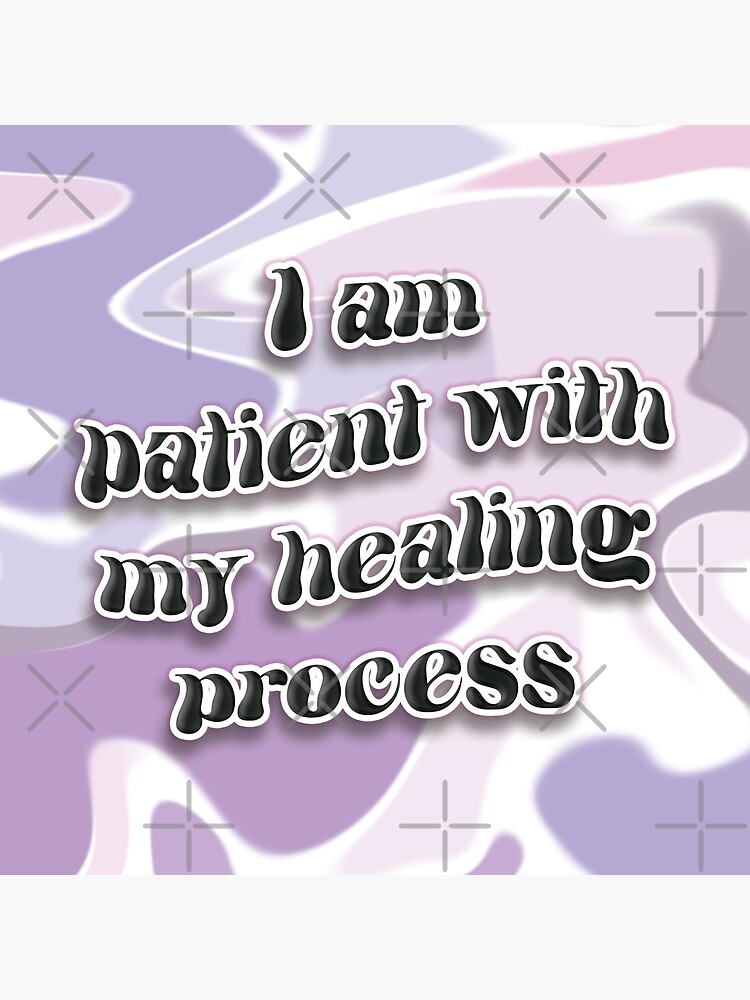 Póster «Soy paciente con la afirmación de mi proceso de curación en el ...
