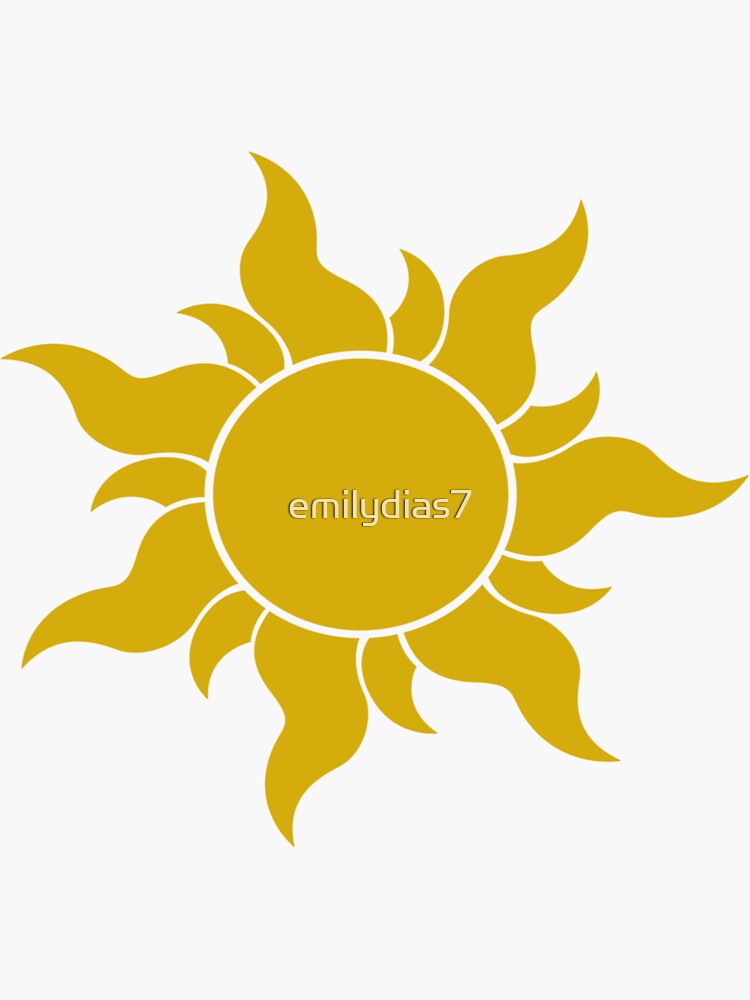 "Tangled Sun" Sticker for Sale by emilydias7 | Redbubble