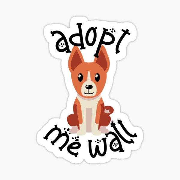 "Adopt Me Wall" Sticker for Sale by nextneveldesign | Redbubble