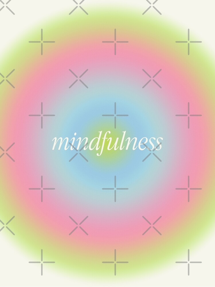 "Mindfulness, Aesthetic Mindfulness Color Therapy Design" Art Print for ...