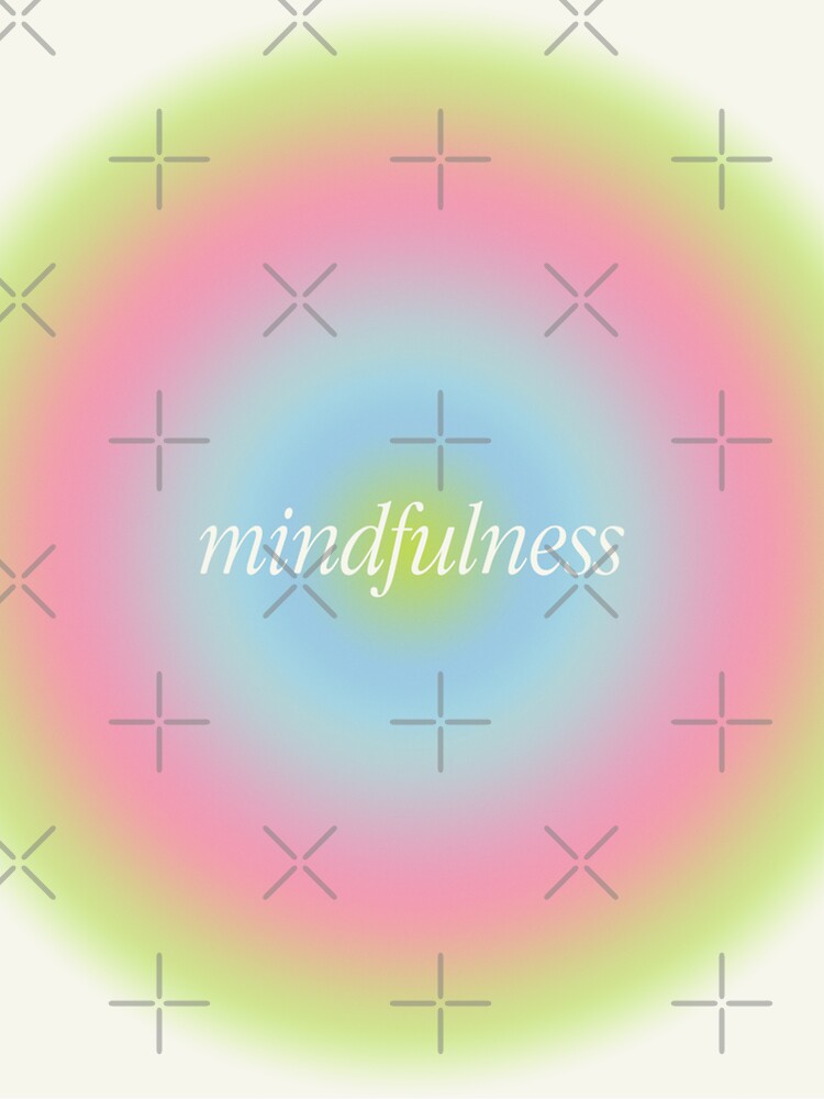 "Mindfulness, Aesthetic Mindfulness Color Therapy Design" Sticker for ...