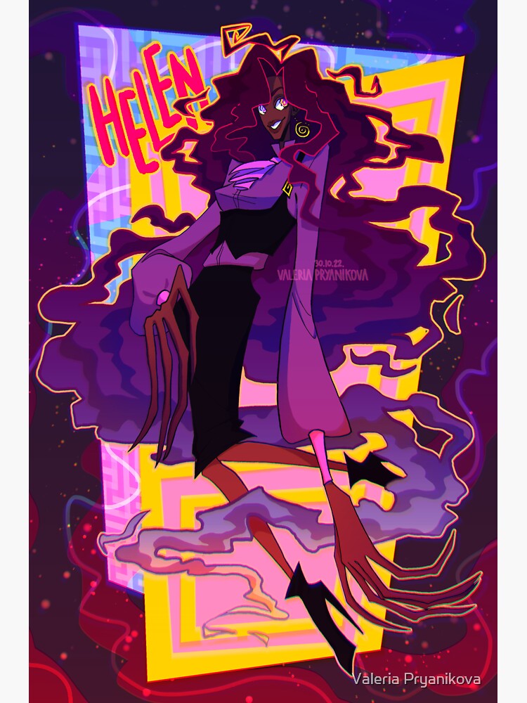 "helen the distortion" Sticker for Sale by valeriapryanik | Redbubble