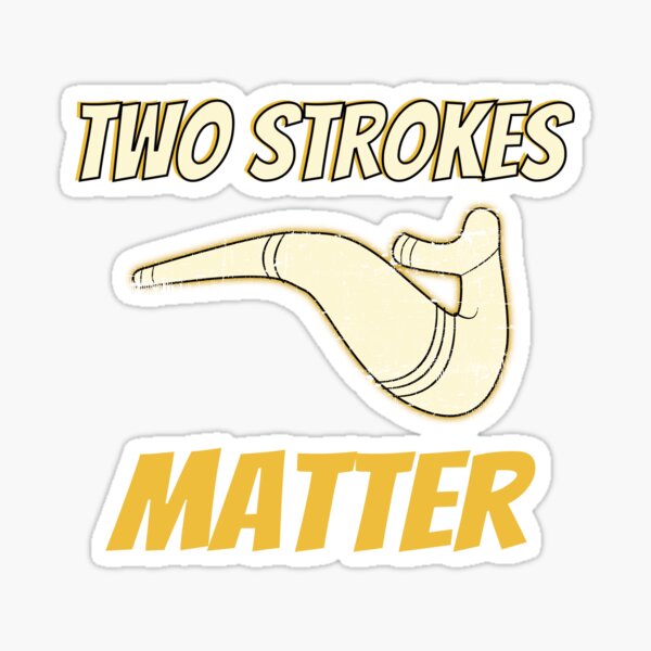"Two Strokes MATTER Mixin Oil - Rippin Soil" Sticker for Sale by ...