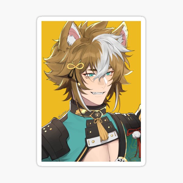 "Genshin Impact Ikemen Gorou Art Print " Sticker for Sale by kiyoomiya ...