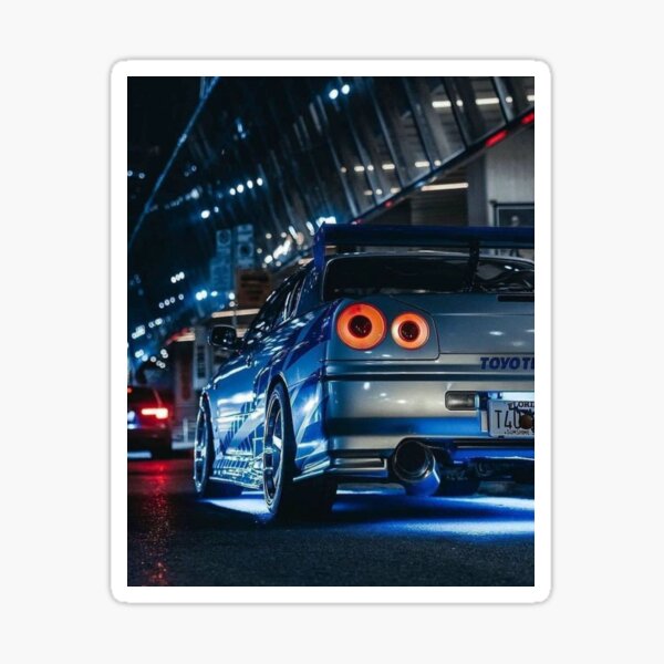 "Nissan Gtr R34" Sticker for Sale by shanilhasantha | Redbubble