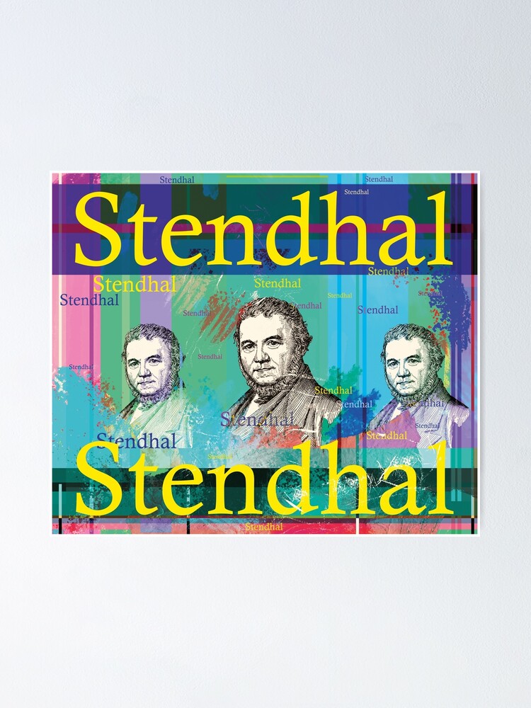 "nostalgic retro portrait of French writer and politician Stendhal ...