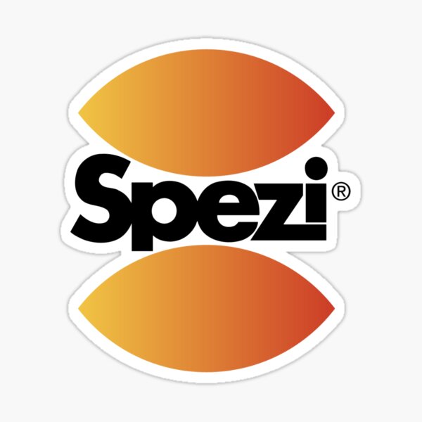 "Spezi" Sticker for Sale by lattayashuffle | Redbubble