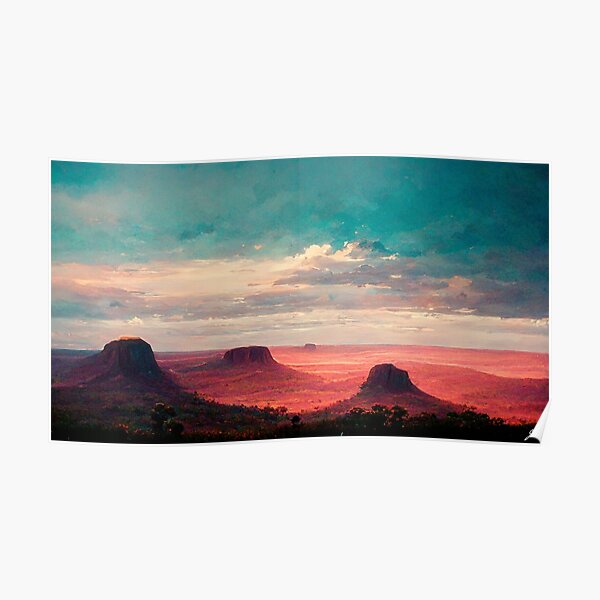 "The great red divide" Poster for Sale by JWDreamville | Redbubble