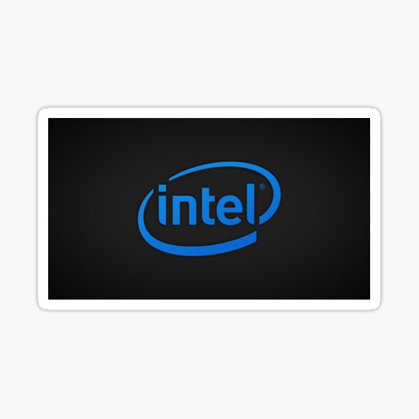 "Intel logo" Sticker for Sale by Fleweer | Redbubble