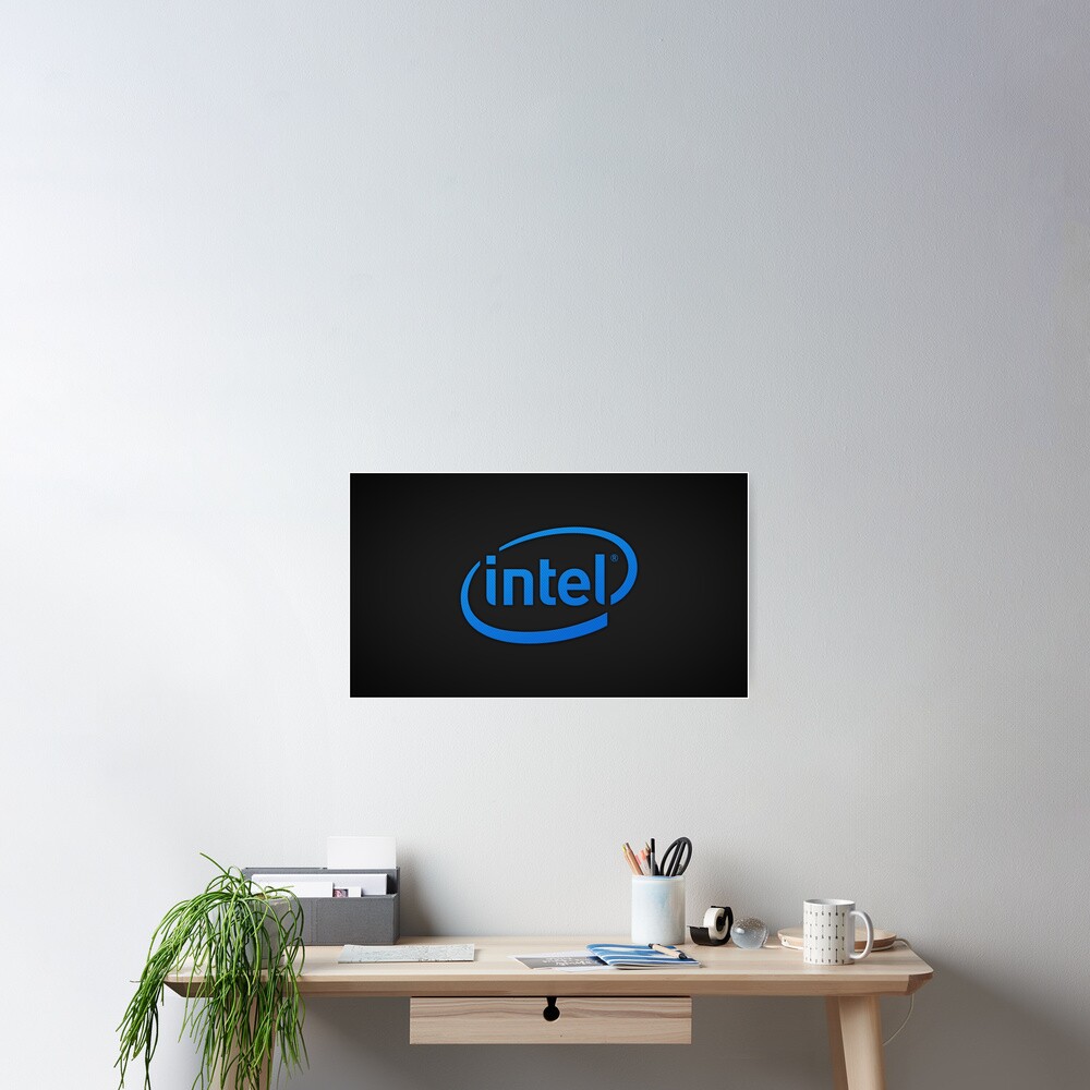 "Intel logo" Poster by Fleweer | Redbubble