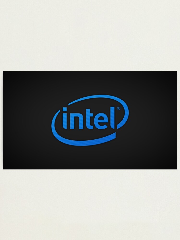 "Intel logo" Photographic Print by Fleweer | Redbubble