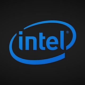 "Intel logo" Sticker for Sale by Fleweer | Redbubble