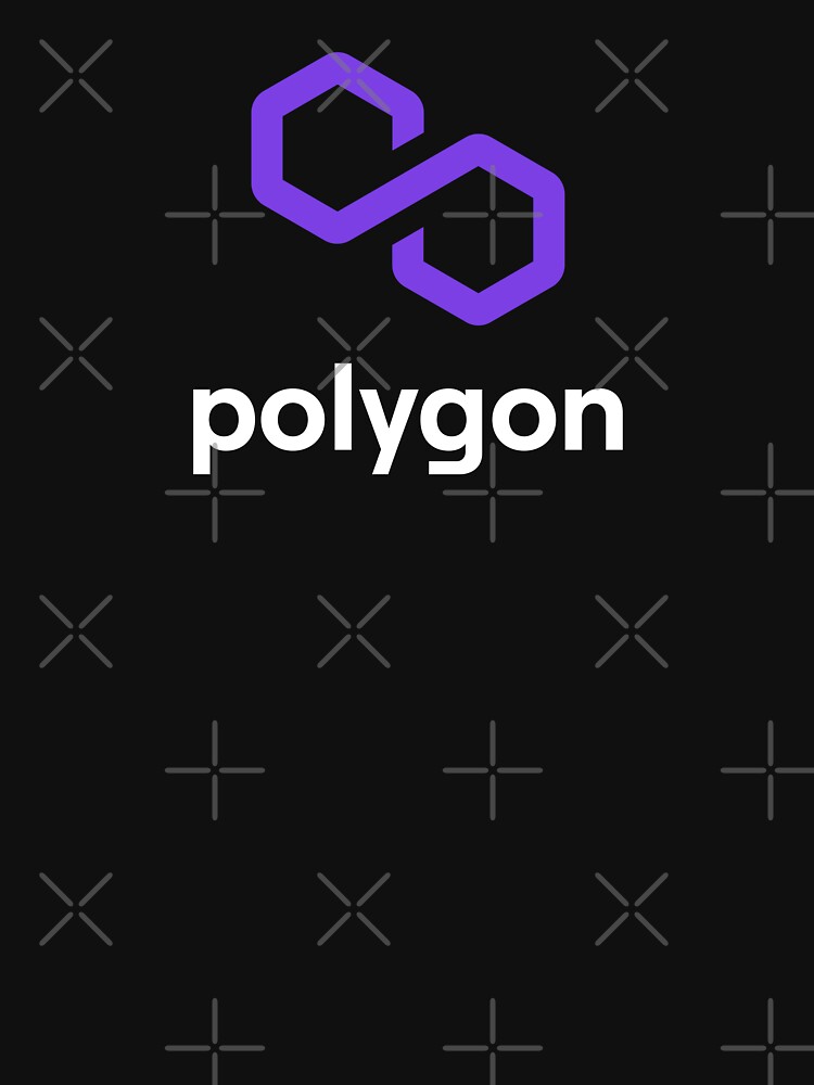 "Polygon MATIC Crypto Altcoin - Clean Vertical Purple Logo with White ...