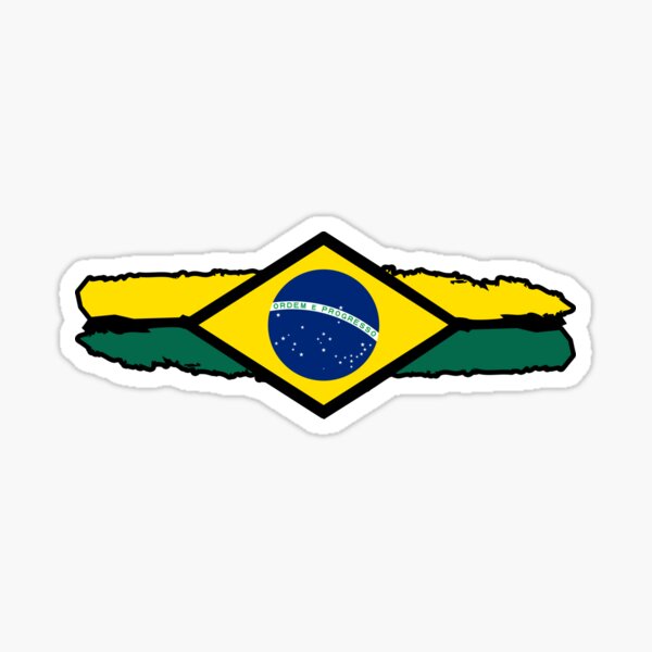 "Brazil Flag" Sticker for Sale by lounesartdessin | Redbubble