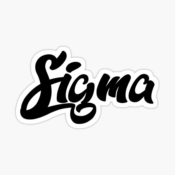 "Sigma" Sticker for Sale by lenicevictoria | Redbubble