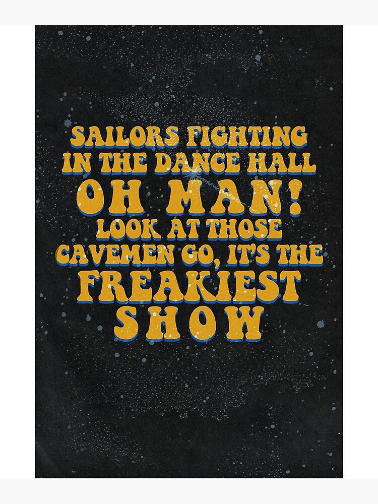 "sailors fighting in the dance hall" Poster for Sale by Gooatspacestore ...