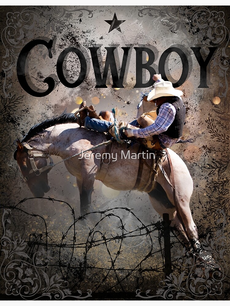 "Cowboy Barbed Wire" Poster for Sale by ExploringFW | Redbubble