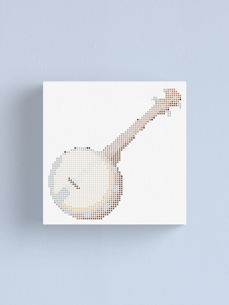 "Emoji Pixel Art Banjo" Canvas Print for Sale by Pixel4Art | Redbubble