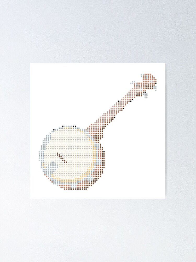 "Emoji Pixel Art Banjo" Poster for Sale by Pixel4Art | Redbubble