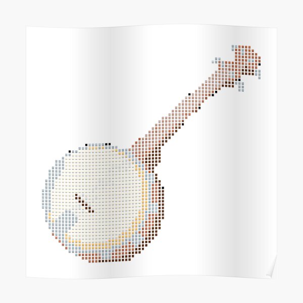 "Emoji Pixel Art Banjo" Poster for Sale by Pixel4Art | Redbubble