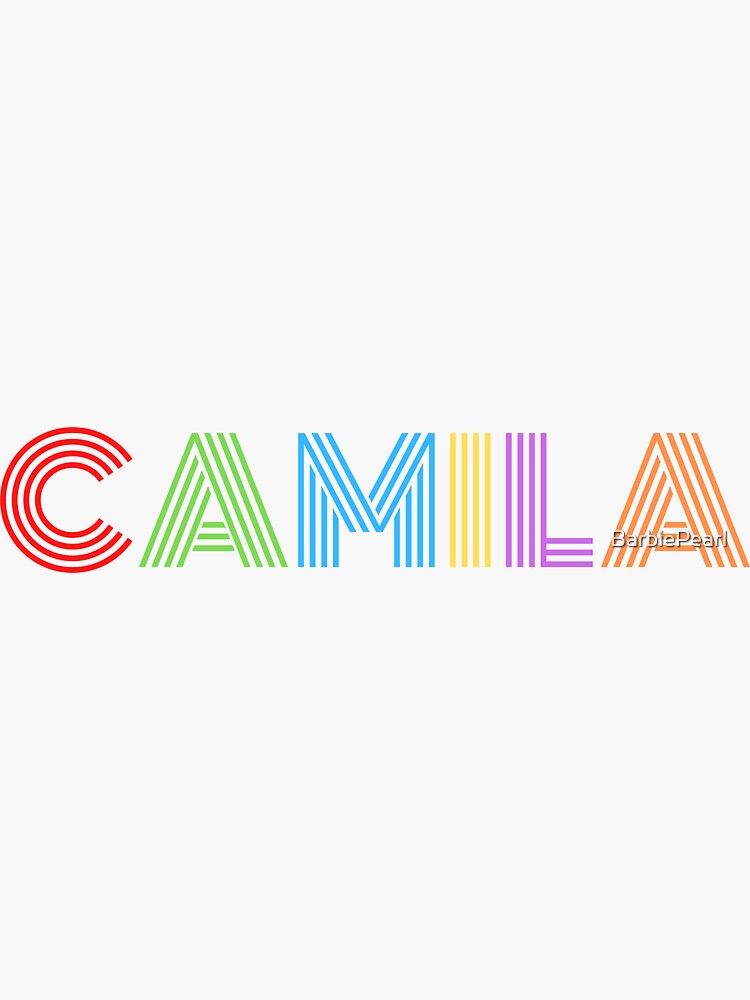 "Camila| Name Design " Sticker for Sale by BarbiePearl | Redbubble