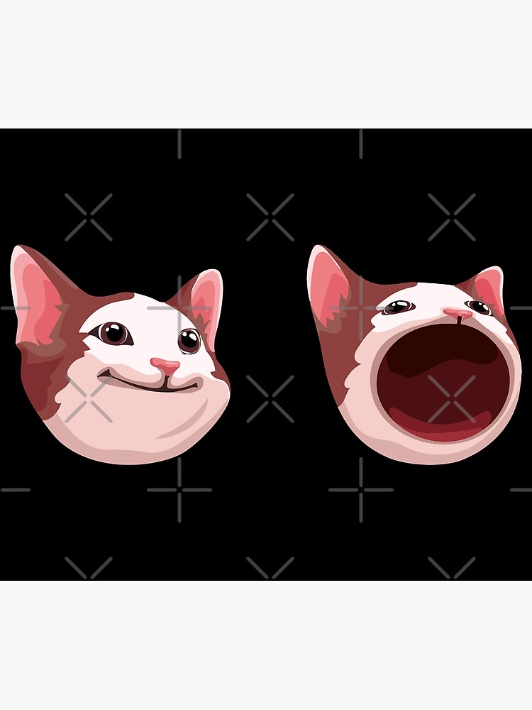"Pop Cat Meme, Cursed Cat Images" Poster for Sale by printify | Redbubble