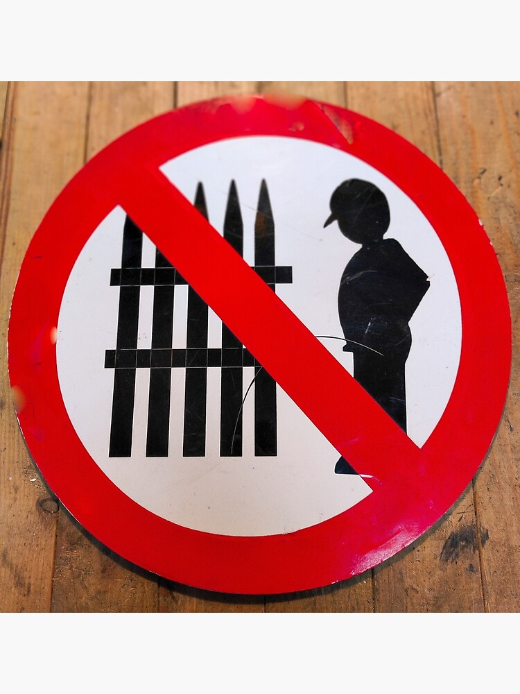 Prohibition sign do not pee Premium Matte Vertical Poster sold by ...