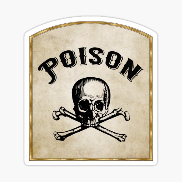 "Poison Label | Vintage Apothecary and Potion Labels" Sticker for Sale ...