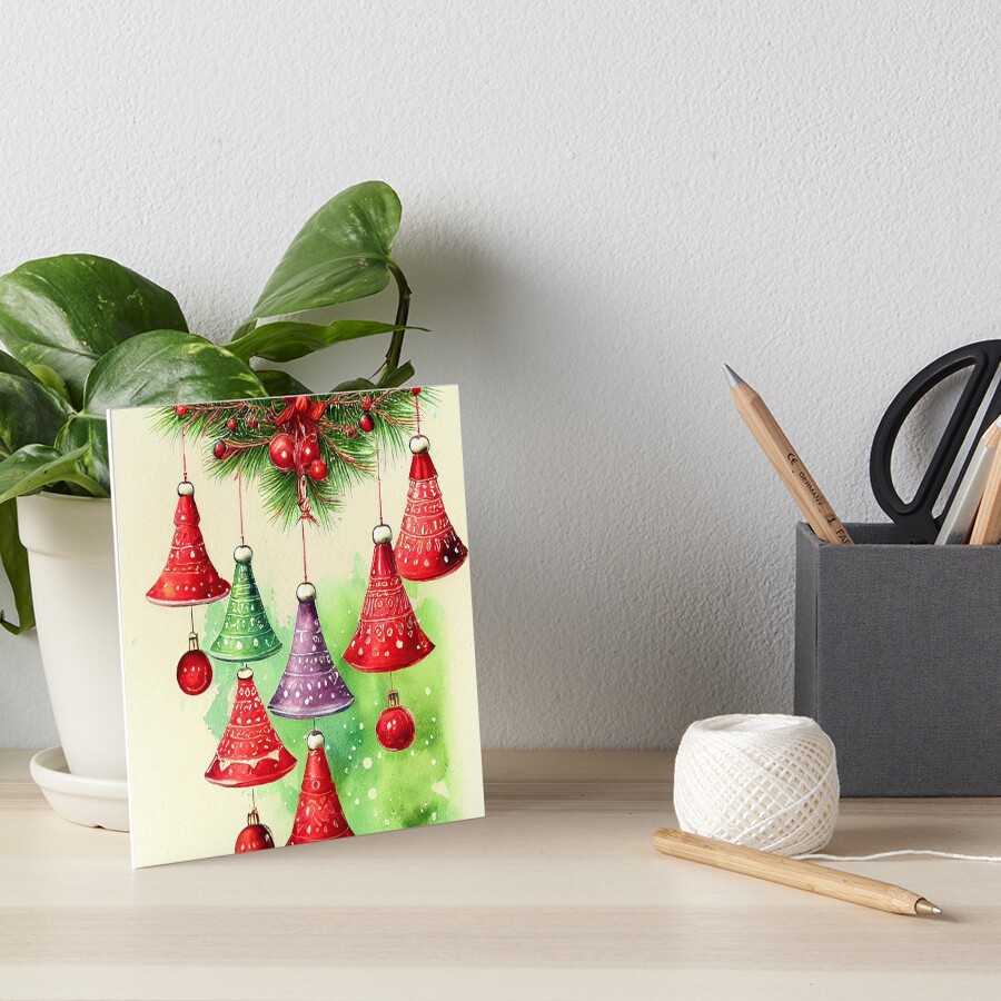 "Christmas Bells" Art Board Print for Sale by art8085 | Redbubble