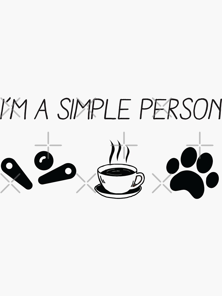 "Pinball Simple Person, Funny Pinball" Sticker for Sale by amarnisomar ...