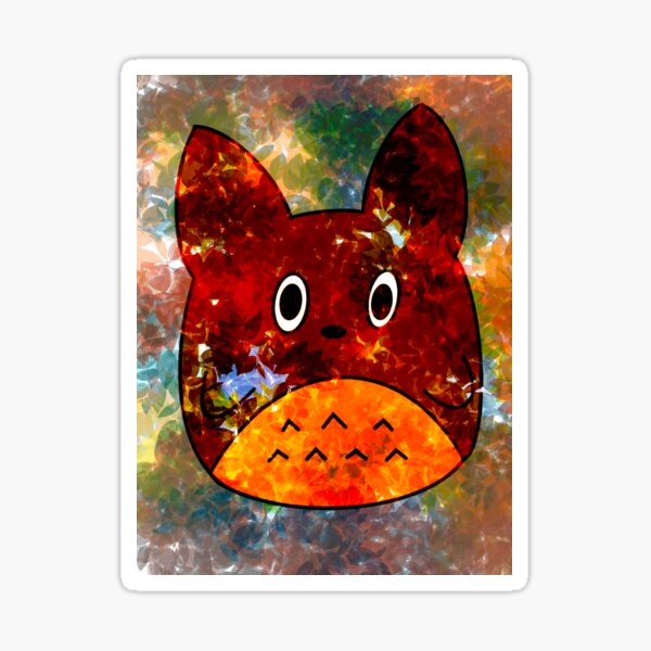 "Stained glass effect leaf troll" Sticker for Sale by Lalahateslemons ...