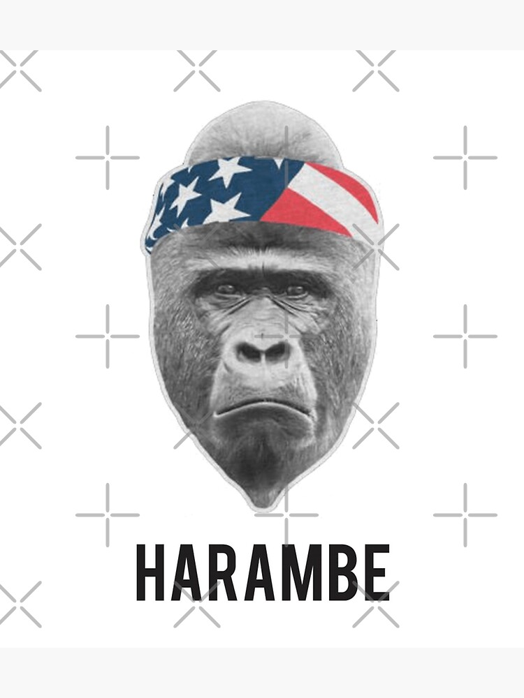 "Harambe meme" Poster for Sale by jamcaYT | Redbubble