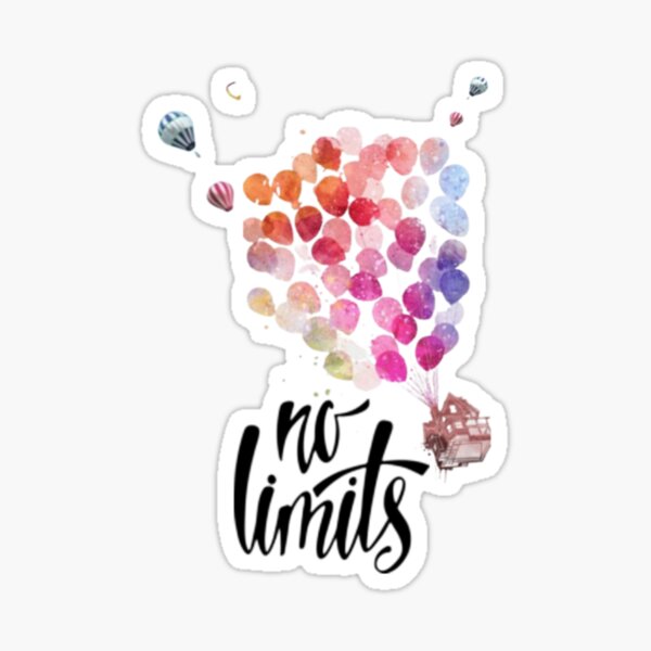 "No Limits" Sticker for Sale by YousraDesign | Redbubble