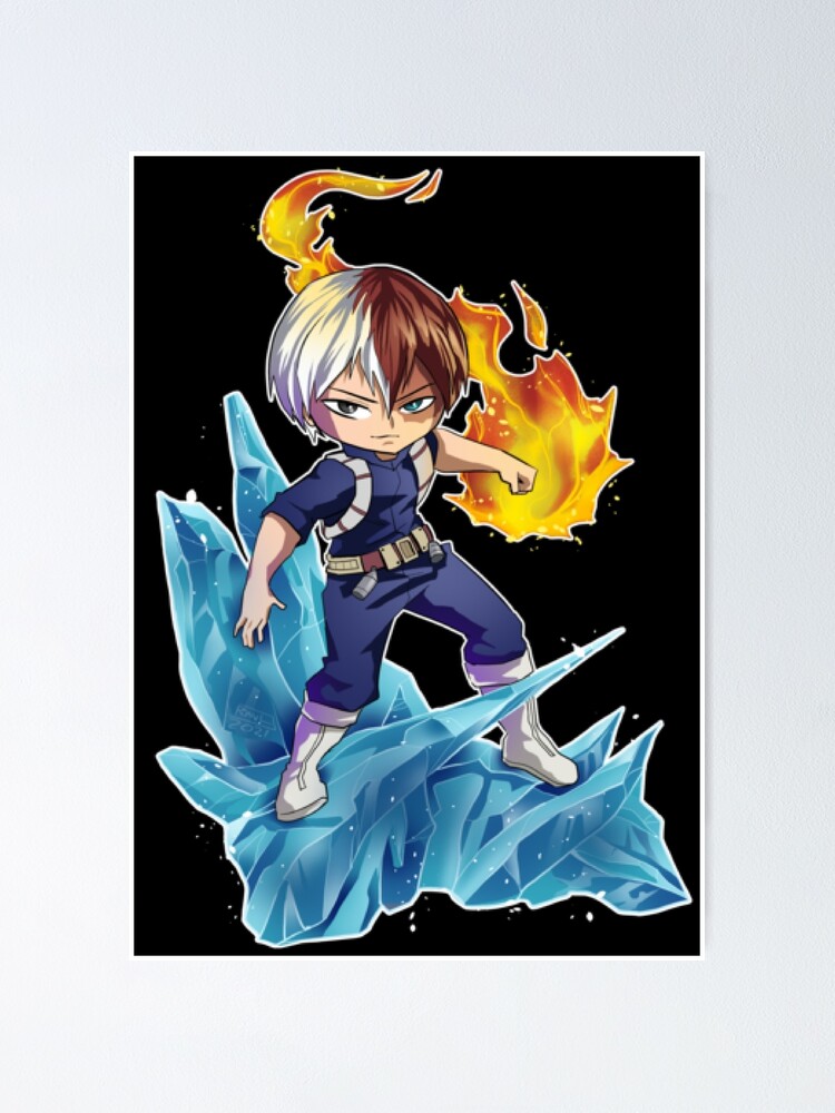 "Shoto Todoroki" Poster for Sale by AH1Design | Redbubble