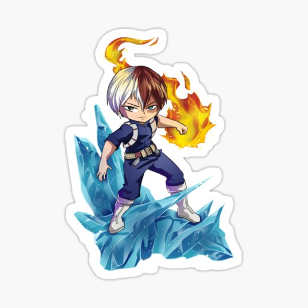 "Shoto Todoroki" Sticker for Sale by AH1Design | Redbubble
