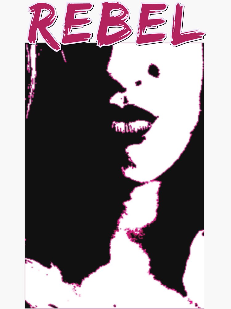 "Rebel cyber futuristic cute bold girl" Sticker for Sale by JIMMYKIVUTI ...