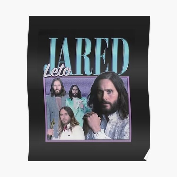 "jared leto" Poster for Sale by blackhistory7 | Redbubble
