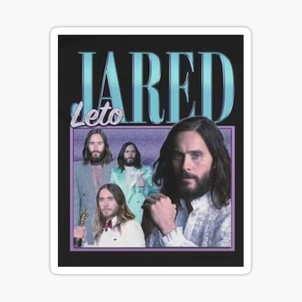 "jared leto" Sticker for Sale by blackhistory7 | Redbubble