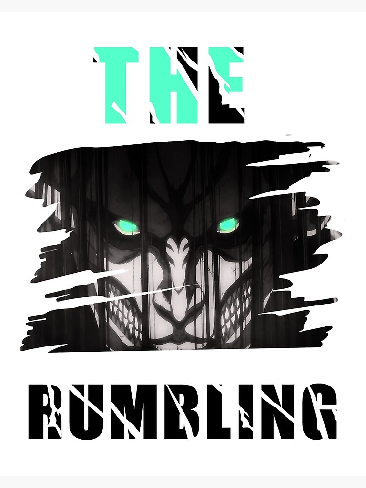 "founding titan Eren the rumbling - Tshirt" Art Board Print for Sale by ...