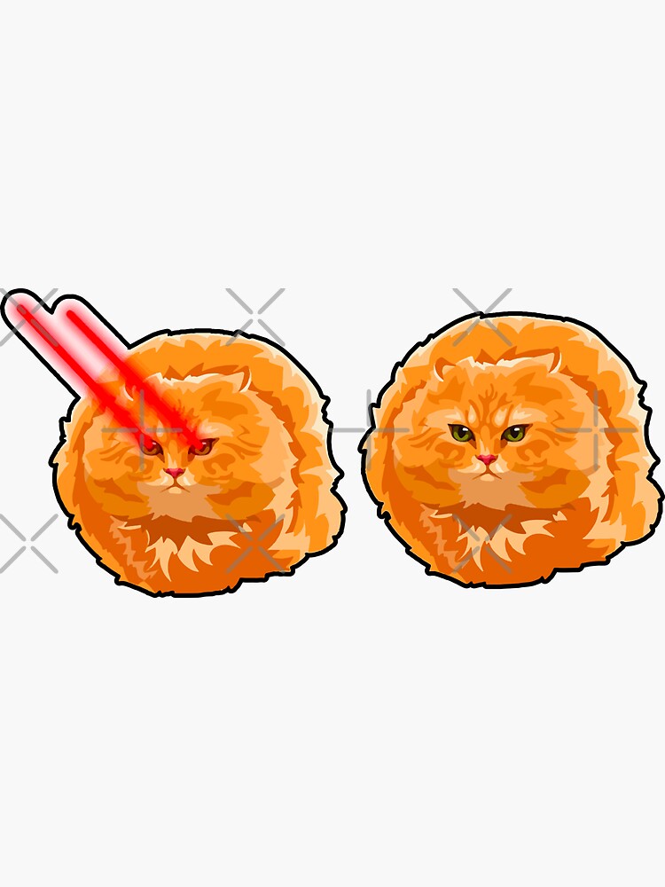 "Bullet Cat Meme, Cursed Cat Images" Sticker for Sale by printify ...