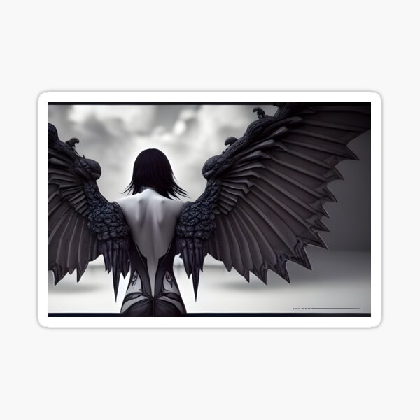 "Dark Angel" Sticker for Sale by FineArtworld7 | Redbubble