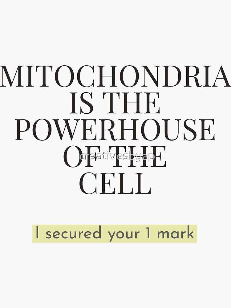 "Mitochondria is the powerhouse of the cell funny Science STEM Pun ...