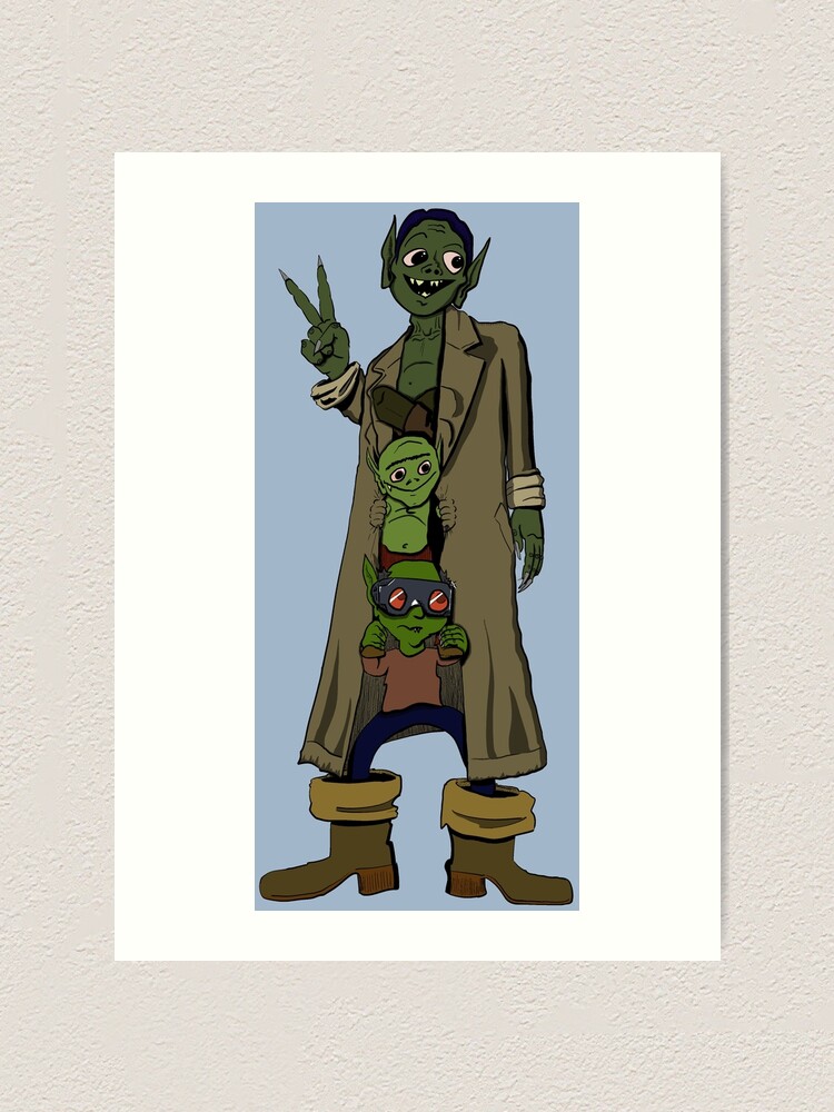 "Three Goblins in a Trench Coat" Art Print for Sale by clint-hall ...