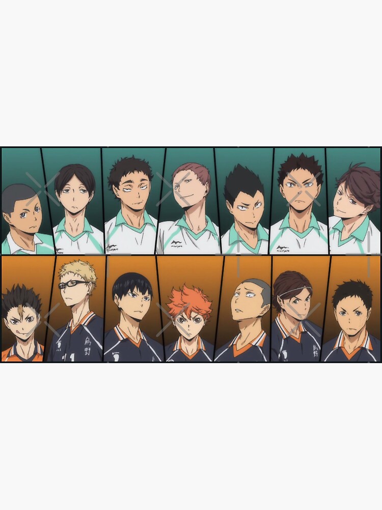 "Karasuno versus Seijoh" Sticker for Sale by Maiokoe | Redbubble