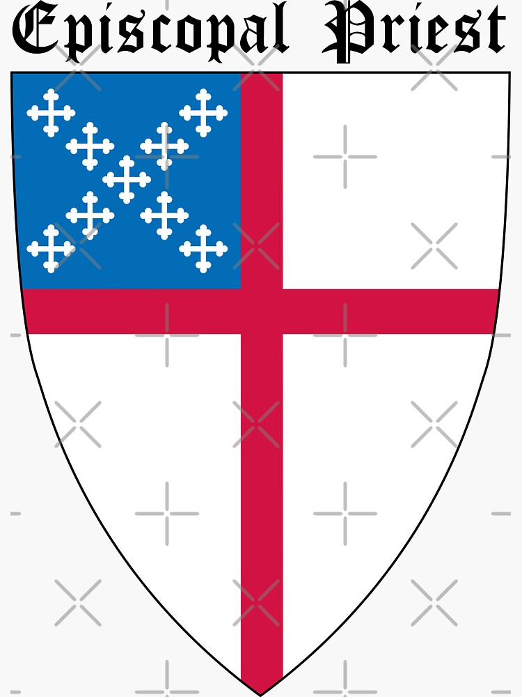 "Episcopal Priest Sticker" Sticker for Sale by litmusician | Redbubble