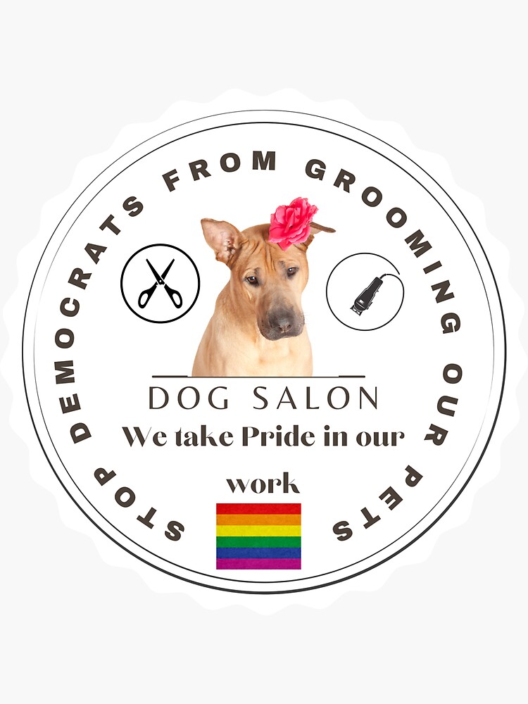 "Pet grooming" Sticker for Sale by RoadWriter | Redbubble