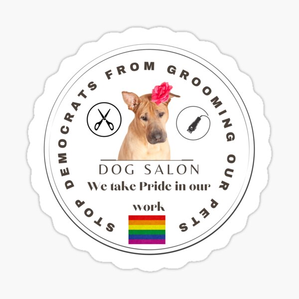 "Pet grooming" Sticker for Sale by RoadWriter | Redbubble